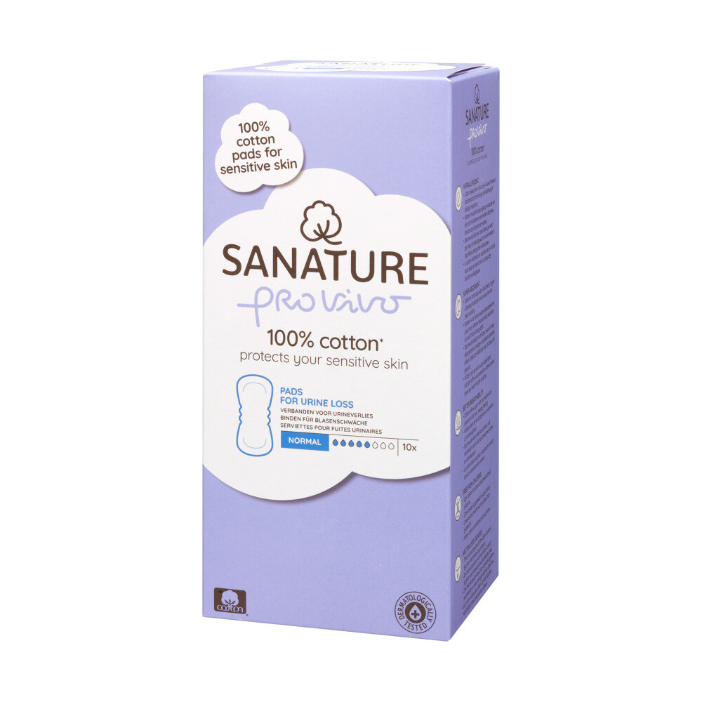 Sanature Verbanden Voor Urineverlies Normaal 10 stuks | Plein.nl
