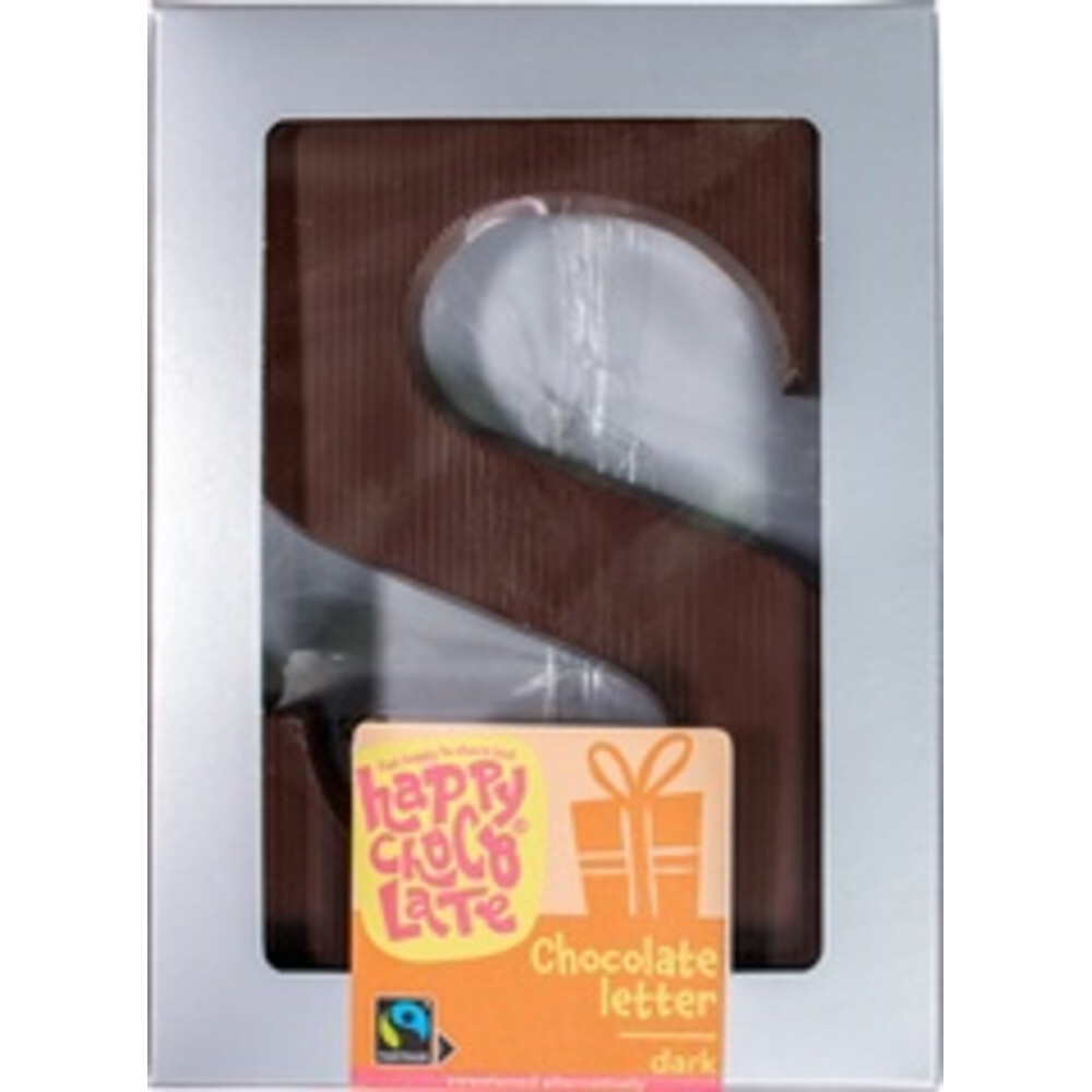 Happy Chocolate Chocoladeletter S Puur Alternatief Gezoet 90 gr | Plein.nl