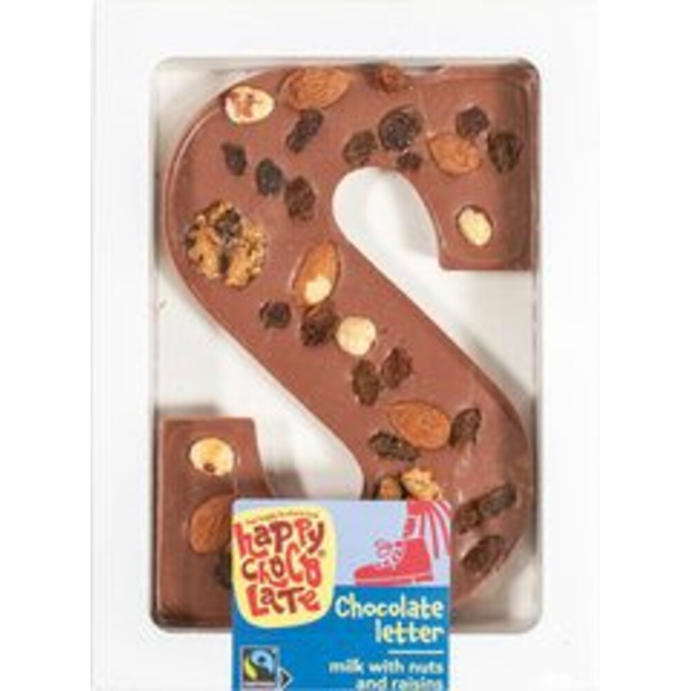 Happy Chocolate Luxe Chocoladeletter S Melk | Plein.nl