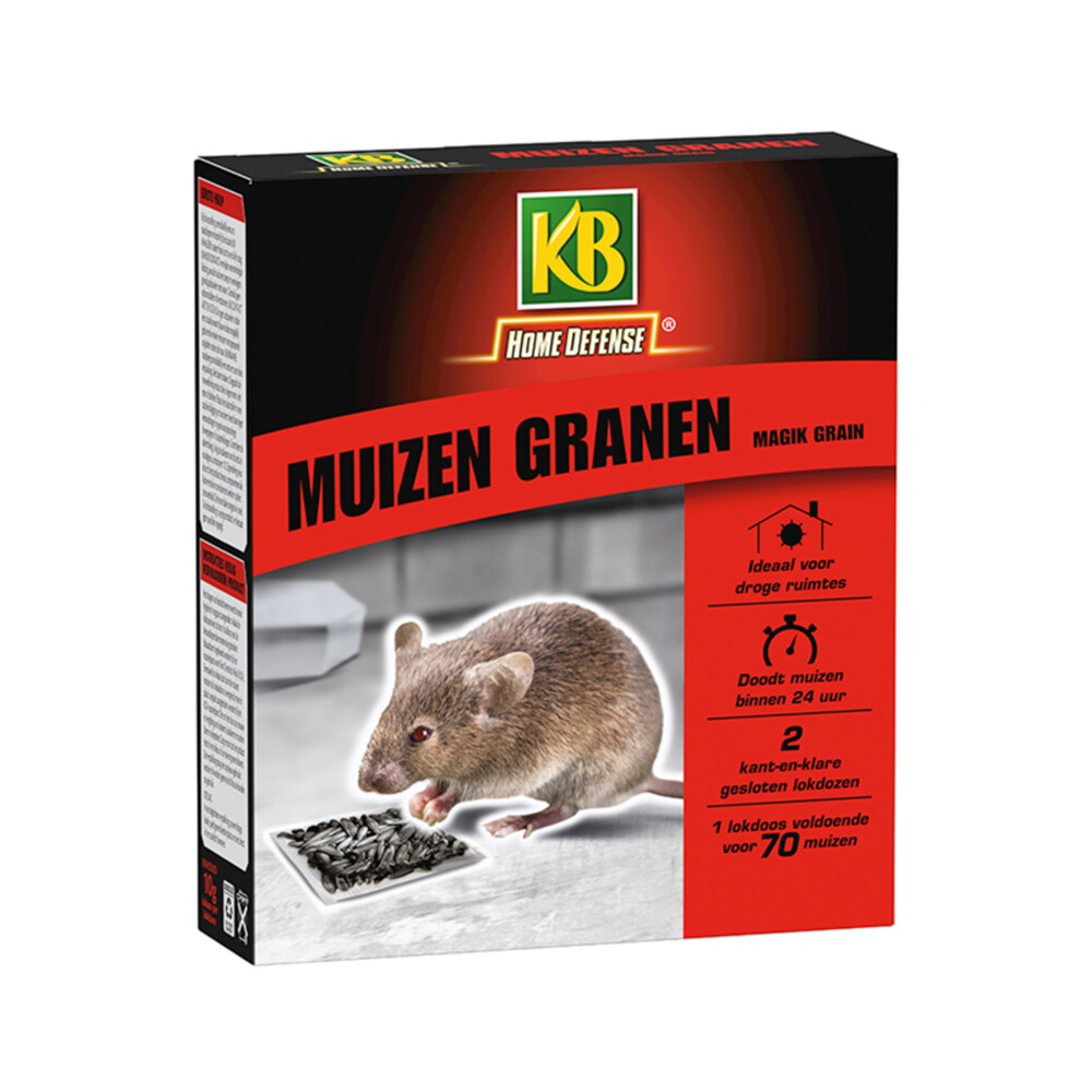 Home Defense Muizen Granen Alfachloralose Kant-en-Klare Lokdoos 'Magik ...
