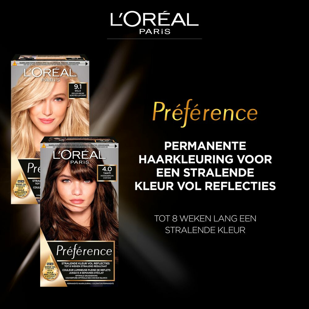 L'Oréal Préférence Permanente Haarkleuring 5.25 IJzig Lichtbruin | Plein.nl
