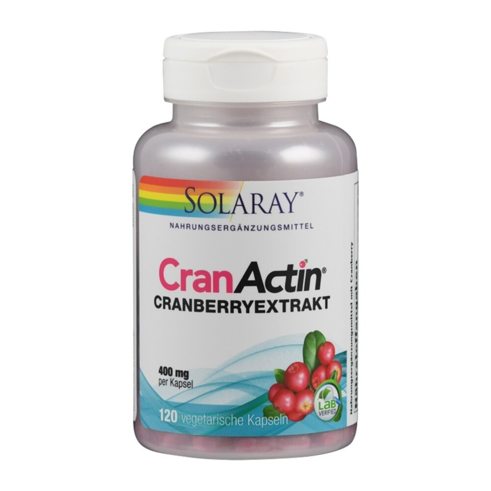 Solaray CranActin Cranberryextract 120 Capsules | Plein.nl