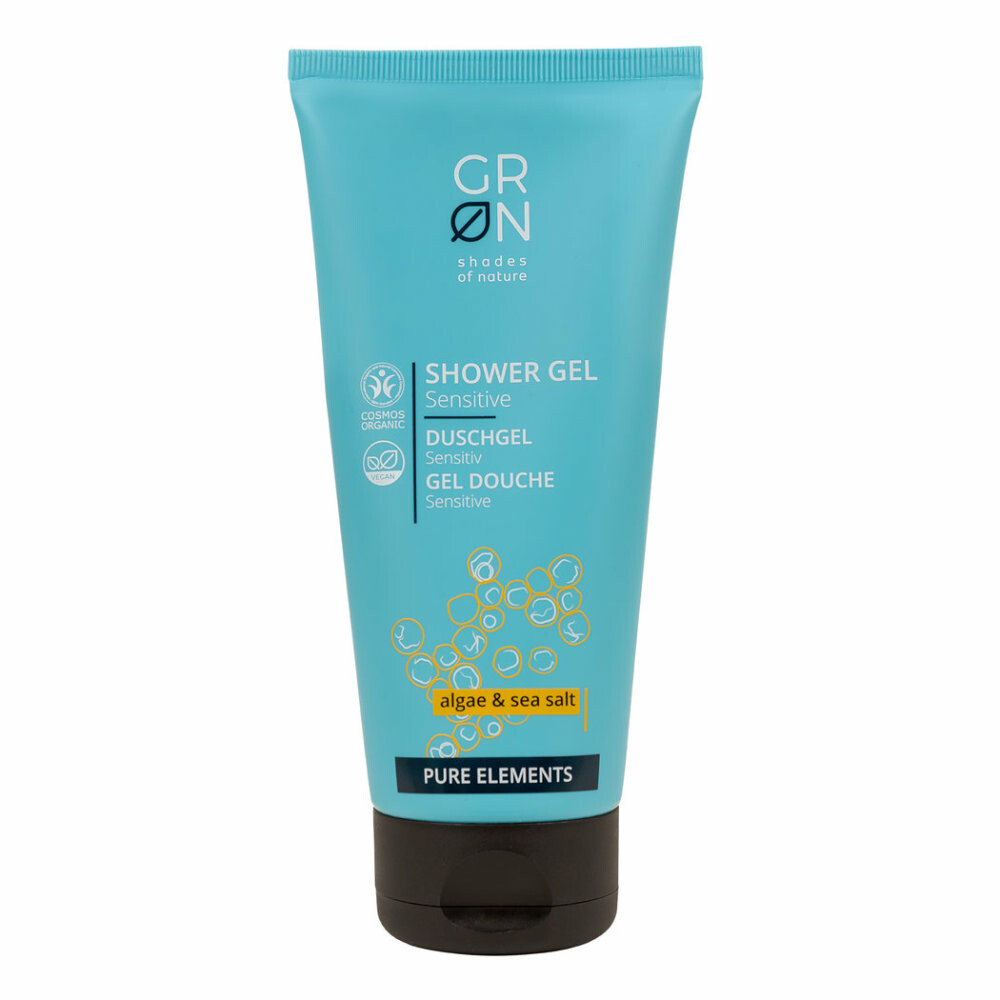 GRN Pure Elements Shower Gel Sensitive Algae & Sea Salt 200 ml | Plein.nl