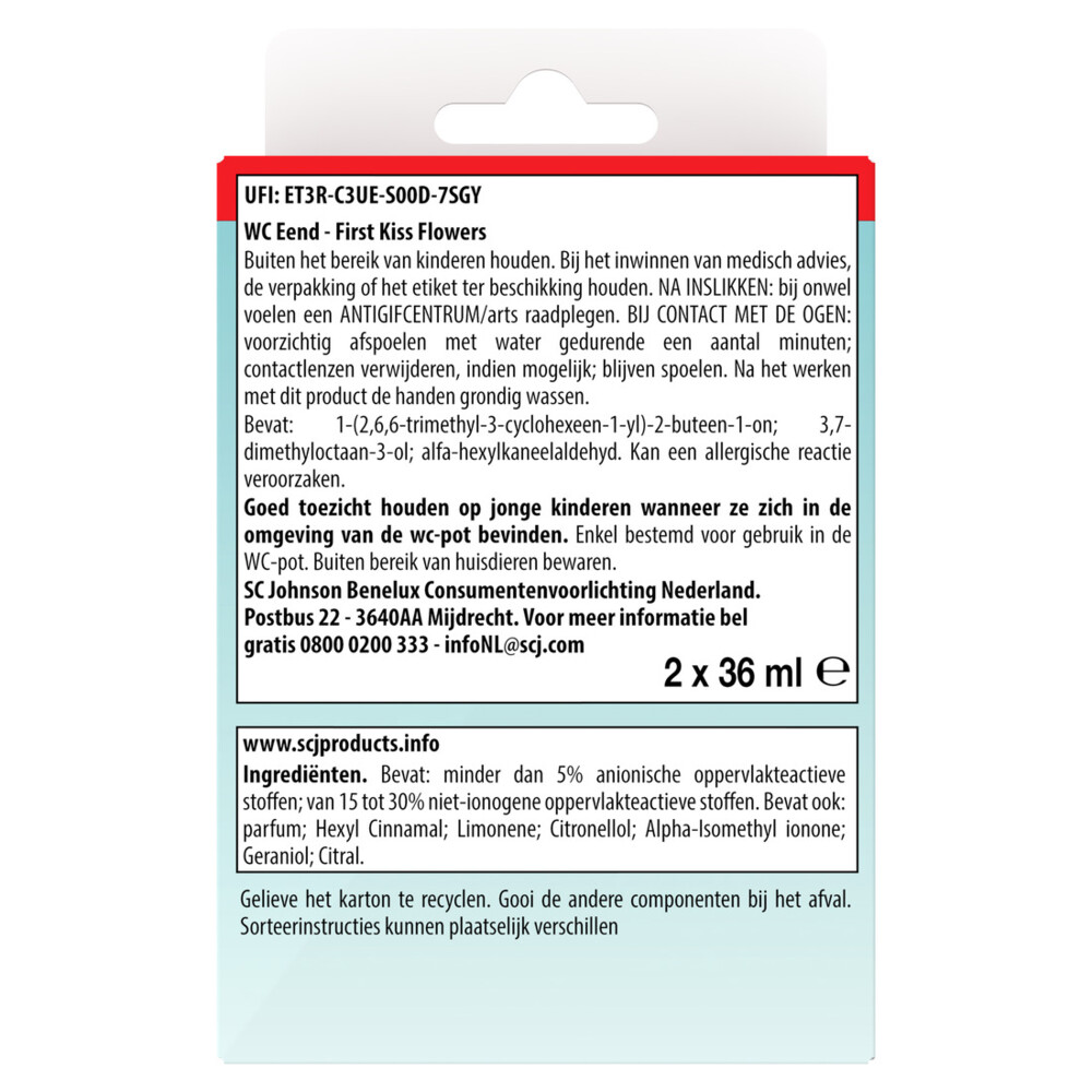 WC Eend Fresh Discs First Kiss Flowers 72 ml | Plein.nl