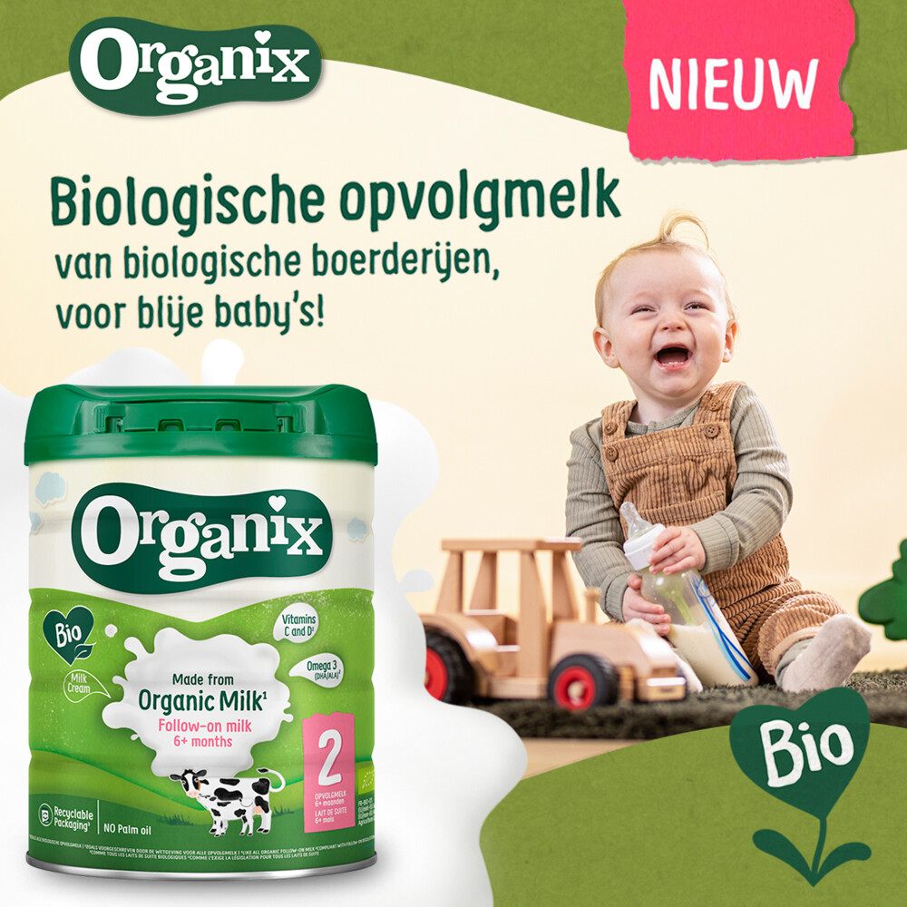 Organix Biologische Opvolgmelk 2 (6+m) 700 gr | Plein.nl