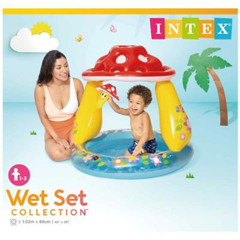Intex Baby Zwembad Paddenstoel 102x89 cm | Plein.nl