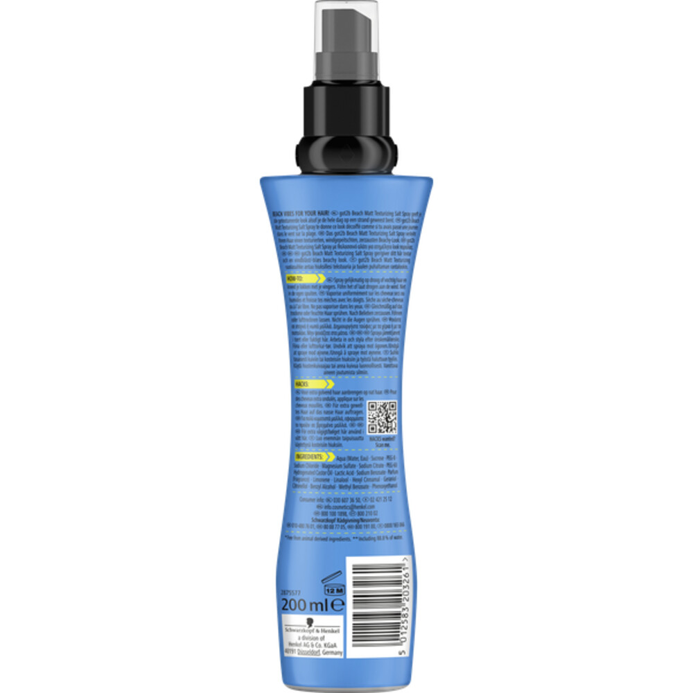 Got2b Hairspray Beach Babe Salt Spray 200 ml | Plein.nl