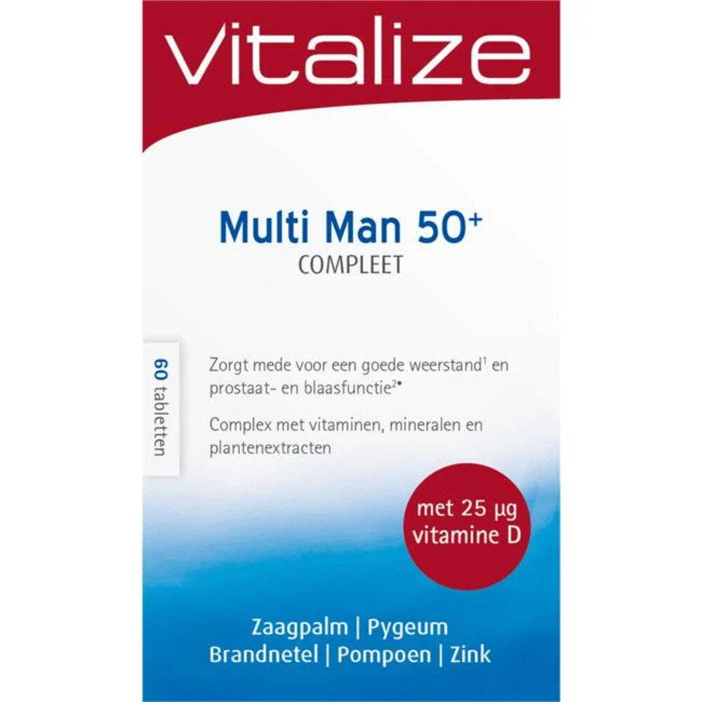Vitalize Multi Man 50+ 60 tabletten | Plein.nl