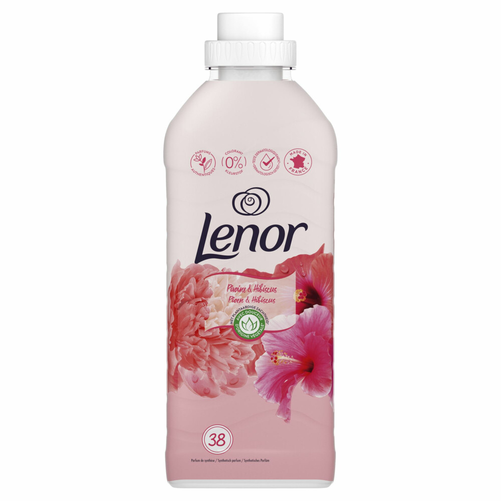 Lenor Wasverzachter Pioenroos en Hibiscus 38 Wasbeurten 798 ml | Plein.nl