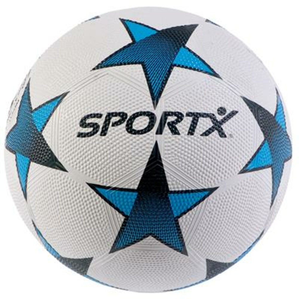 SportX Voetbal Rubber Blue Star 360-380gr | Plein.nl