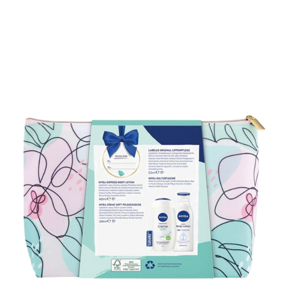 NIVEA Travel Lover Geschenkset Body Lotion + Douchegel + Labello ...