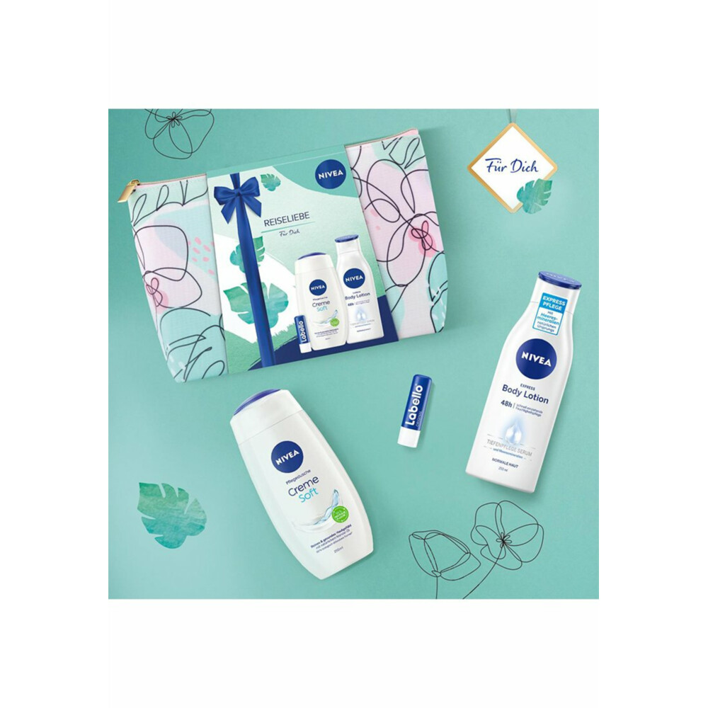 NIVEA Travel Lover Geschenkset Body Lotion + Douchegel + Labello ...
