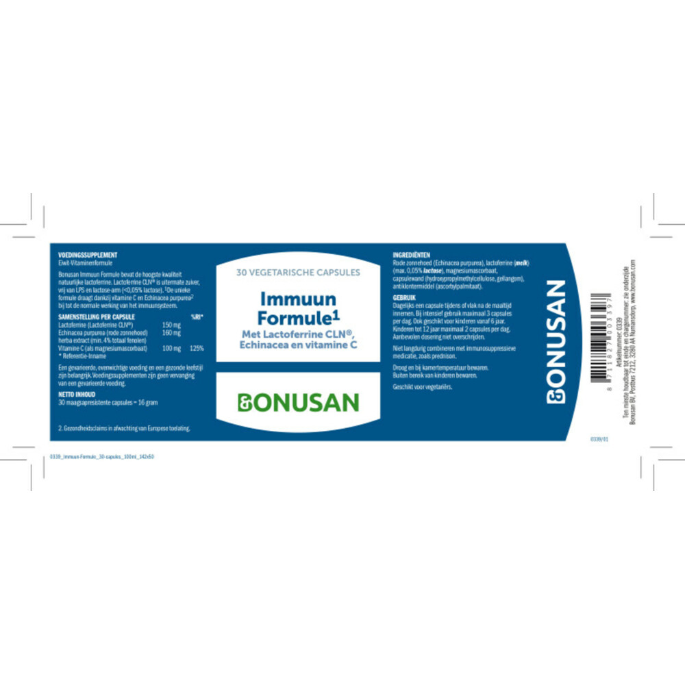 Bonusan Immuun Formule 30 tabletten | Plein.nl