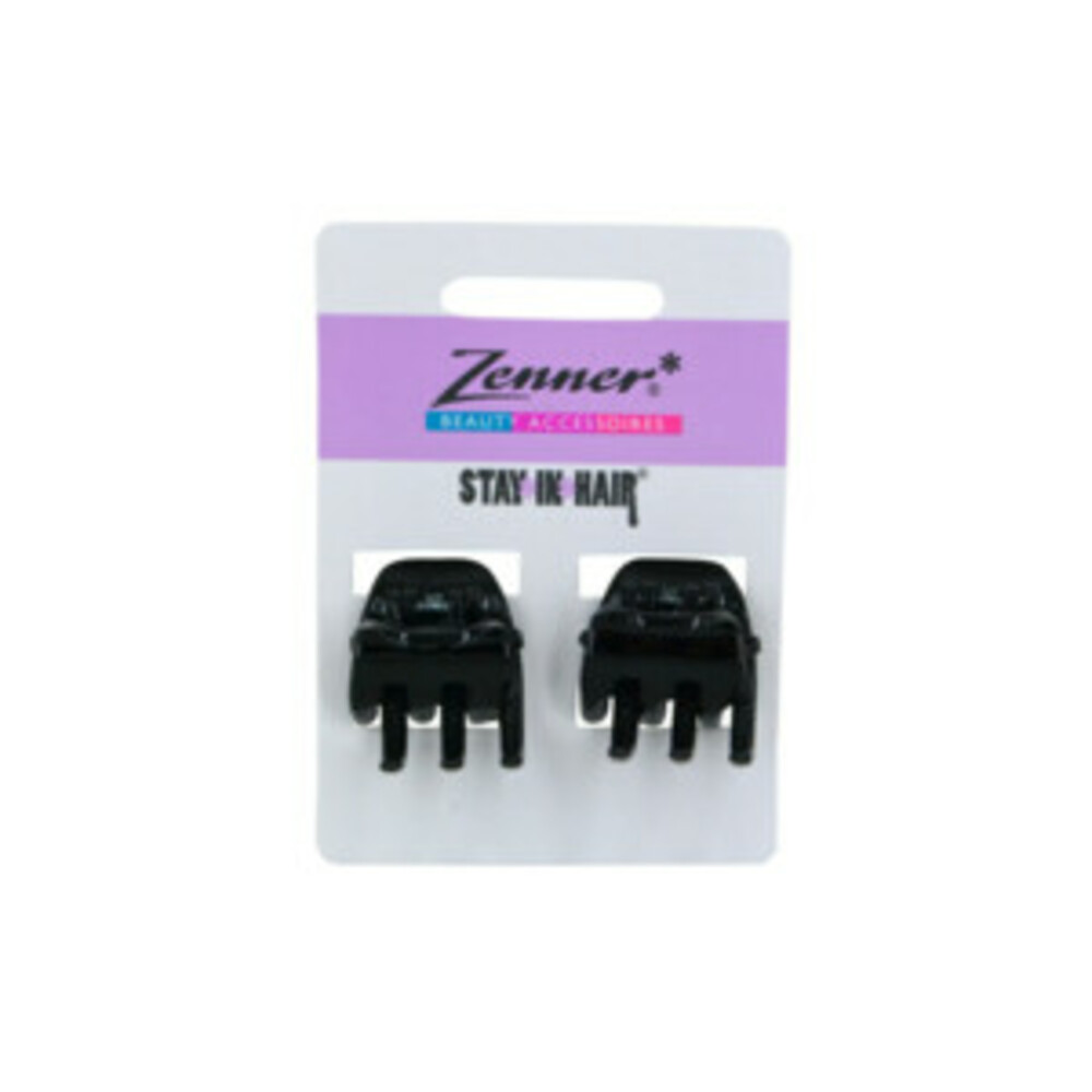 Zenner Sierklemmen Stay in Hair Zwart, 2,3cm 2 stuks | Plein.nl