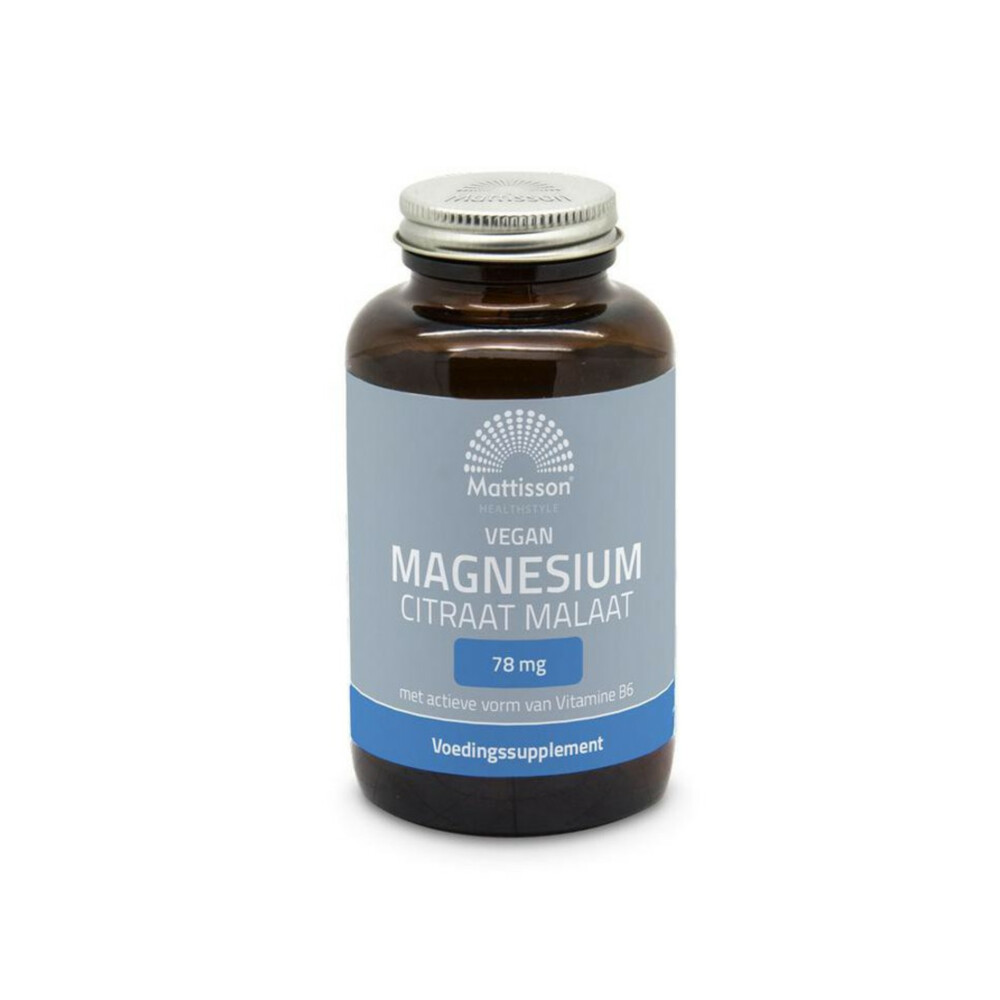 Mattisson Magnesium Citraat Malaat Vegan 120 vegacapsules | Plein.nl