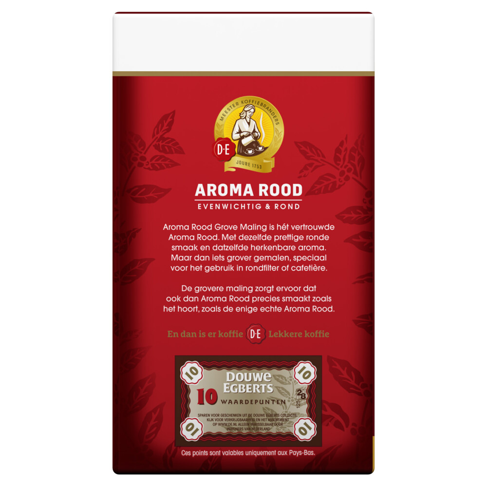 Douwe Egberts Aroma Rood Grove Filterkoffie 250 gr | Plein.nl