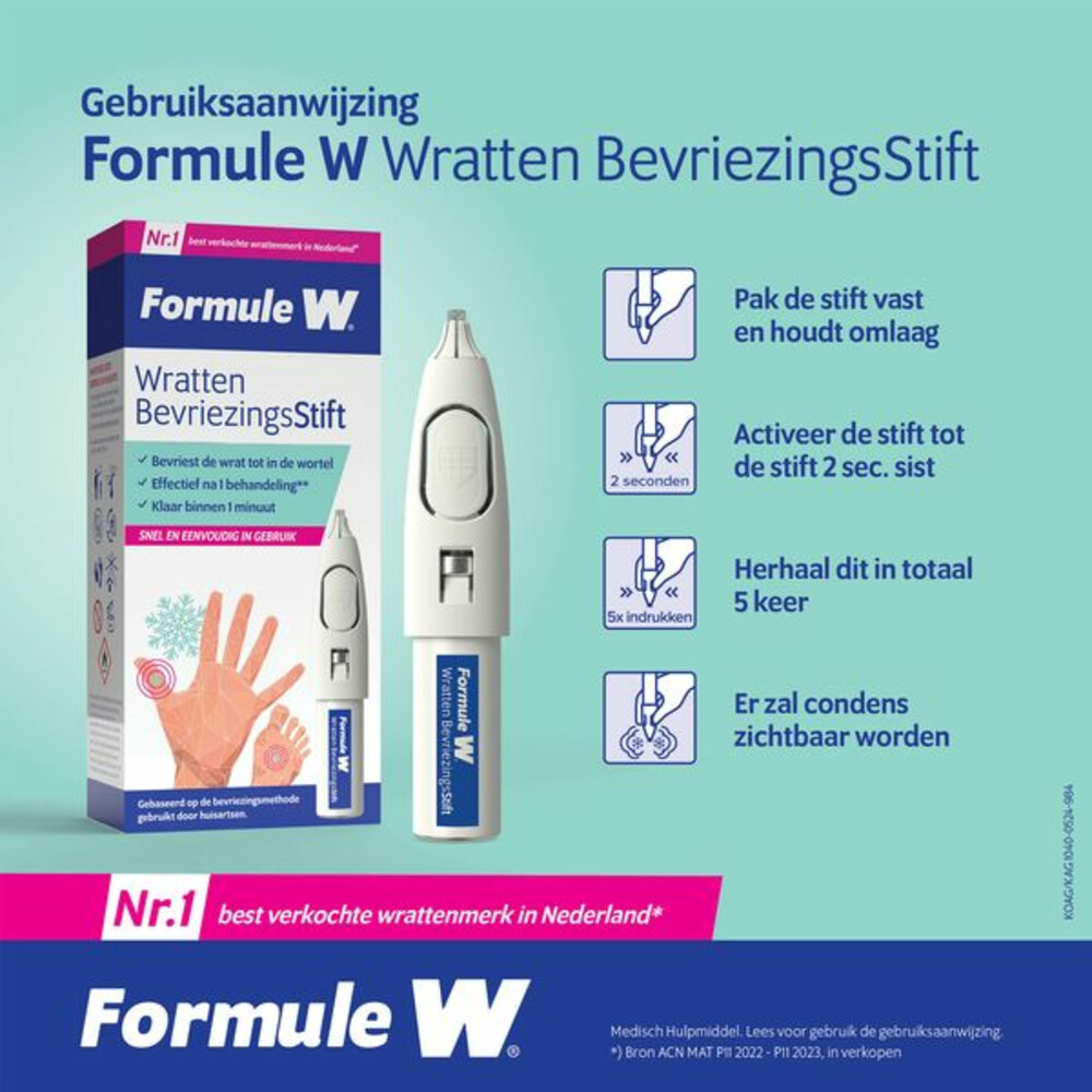 Formule W Wratten Bevriezingsstift 15 ml | Plein.nl