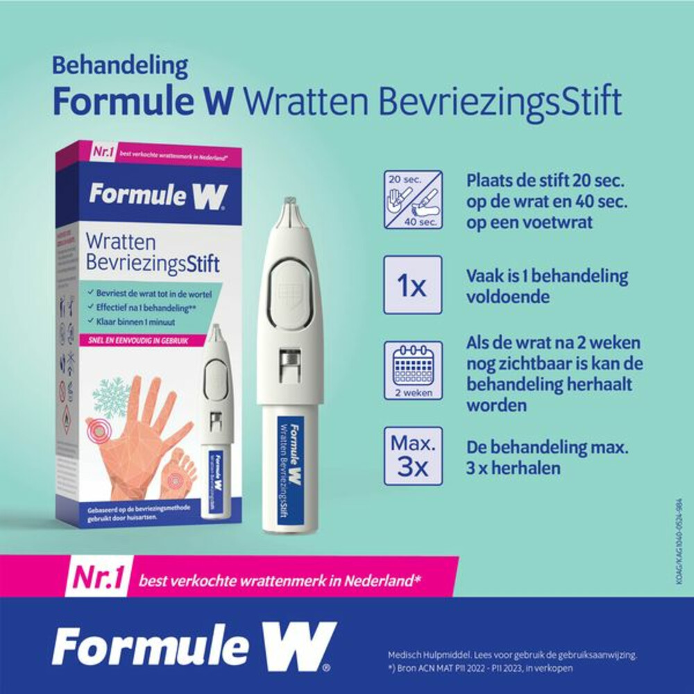 Formule W Wratten Bevriezingsstift 15 ml | Plein.nl