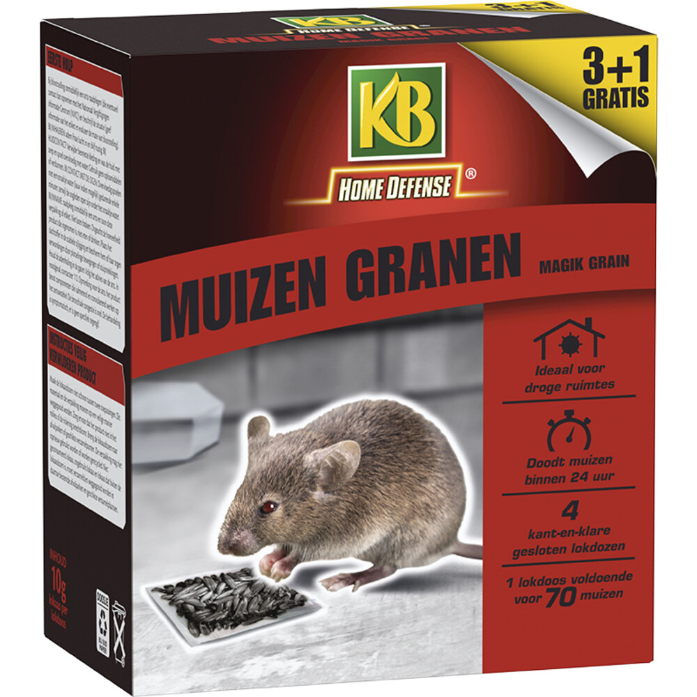Home Defense Muizen Granen Alfachloralose Kant-en-Klare Lokdoos Magik ...