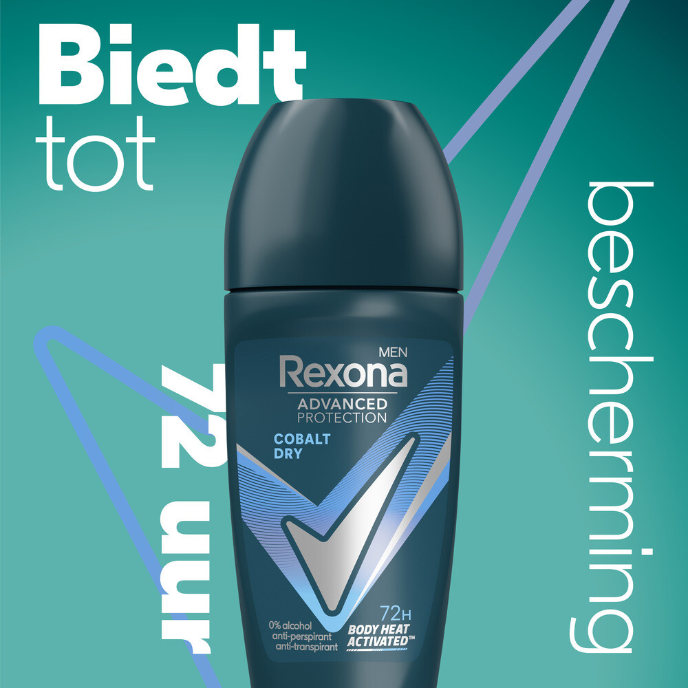 Rexona Men Deodorant Roller Advanced Protection Dry Cobalt 50 ml | Plein.nl