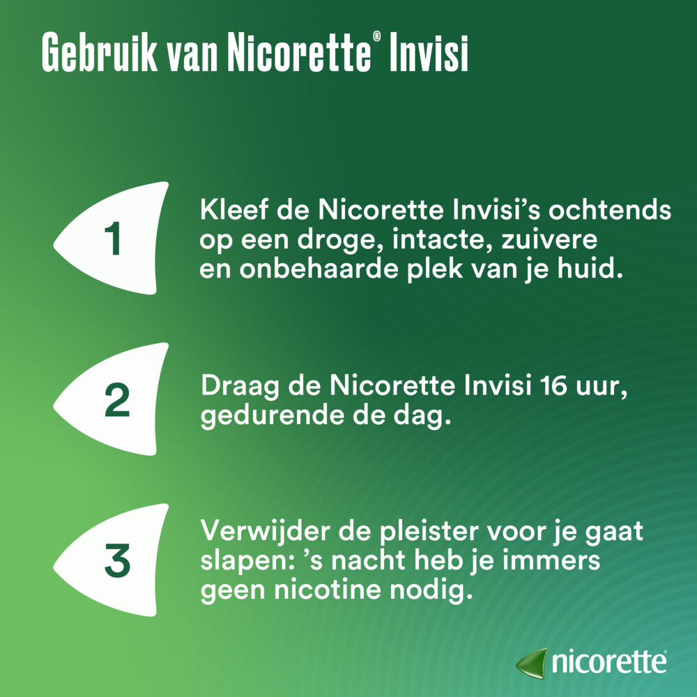 Nicorette Invisi Patch Pleisters 15mg 14 stuks | Plein.nl