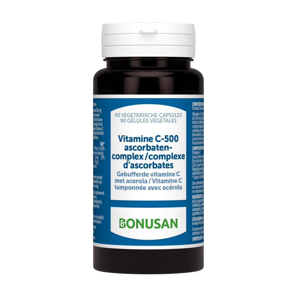 Bonusan Vitamine C-500 Ascorbatencomplex 90 capsules | Plein.nl