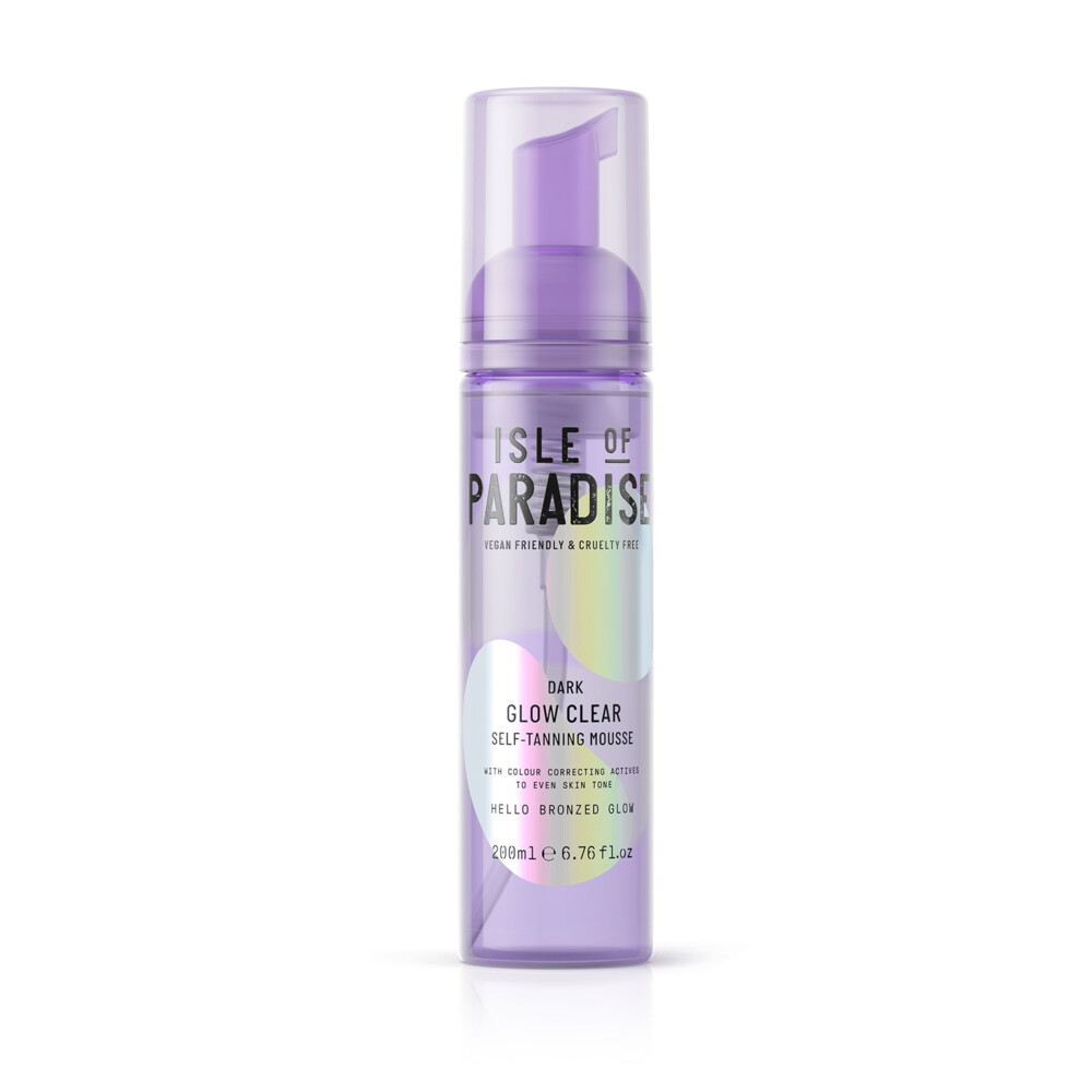 Isle of Paradise Self Tanning Mousse Dark Glow Clear Violet 200 ml ...
