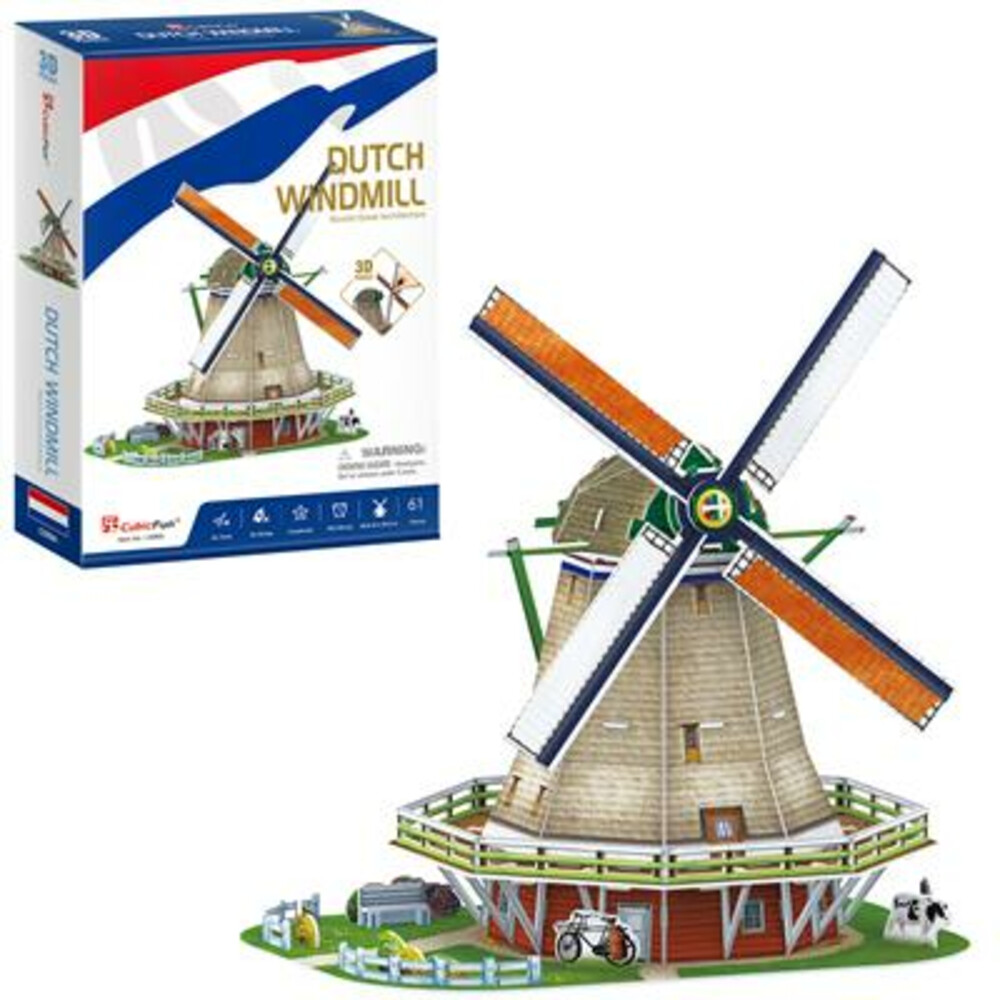 Cubic Fun 3D Puzzel Hollandse Windmolen | Plein.nl