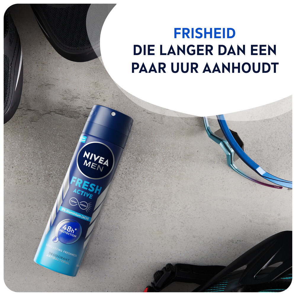 Nivea Men Deodorant Spray Fresh Active 150 ml | Plein.nl