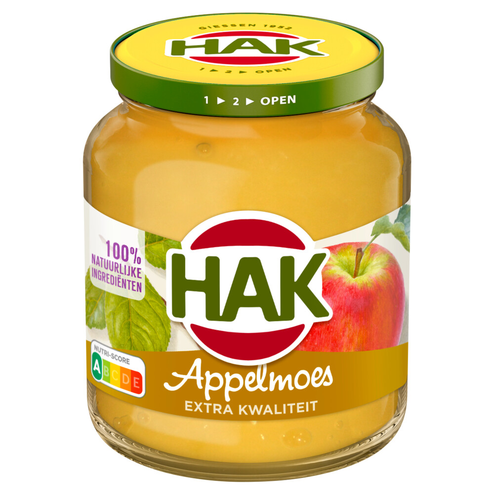 Hak Appelmoes Authentiek Hollands Recept Extra Kwaliteit 360 gr | Plein.nl
