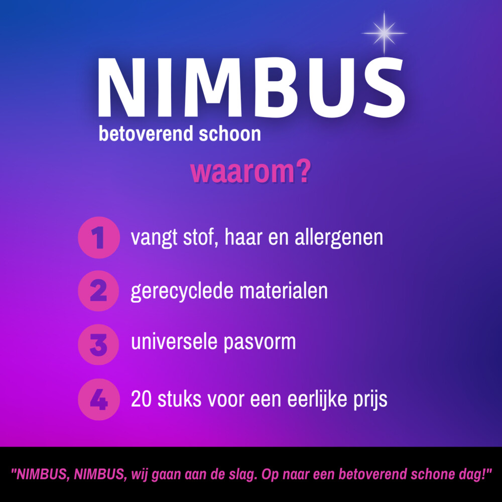 NIMBUS Magic Vloerdoekjes Navulling XXL 20 stuks | Plein.nl