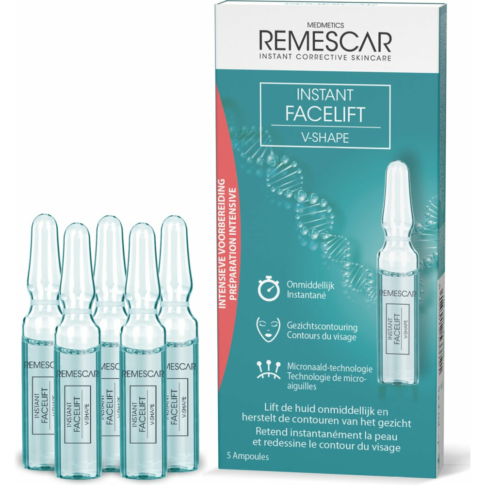 Remescar Instant Facelift V-Shape Ampul 5 x 2 ml | Plein.nl