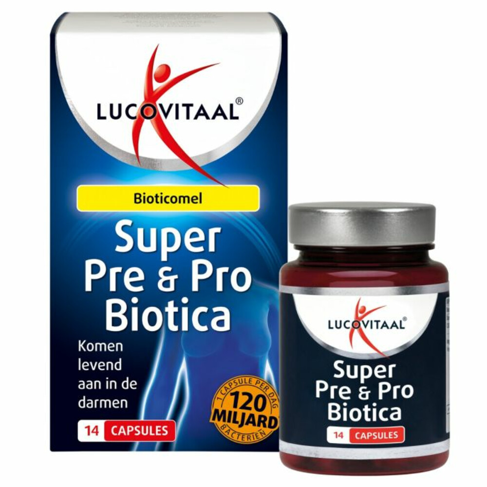 Lucovitaal Super Pre & Probiotica 120 Miljard Bacteriën 14 capsules ...
