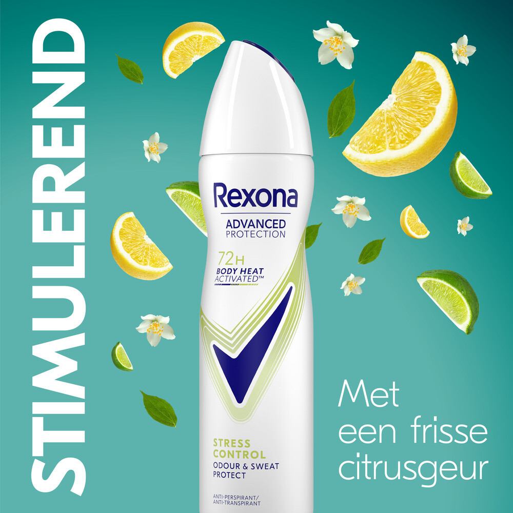 Rexona Deodorant Spray Advanced Protection Stress Control 150 ml | Plein.nl