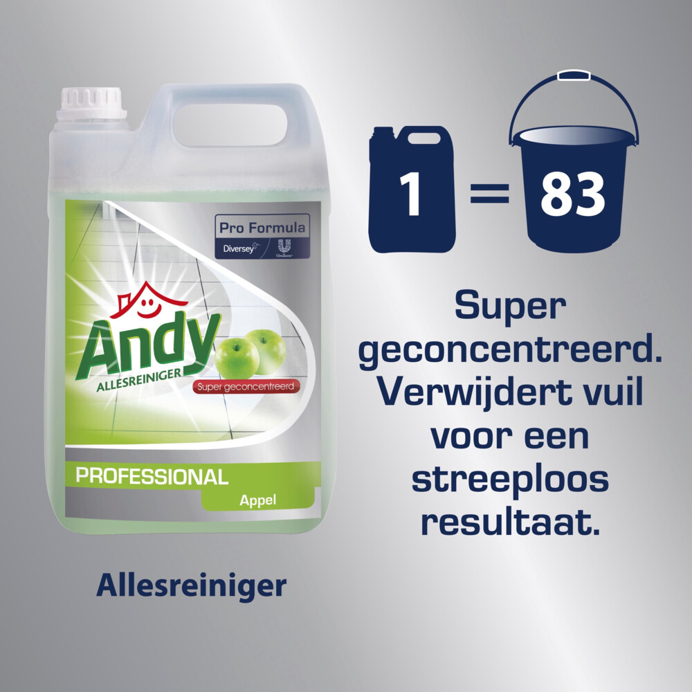 Andy Professional Allesreiniger Appel Pro Formula 5 liter | Plein.nl
