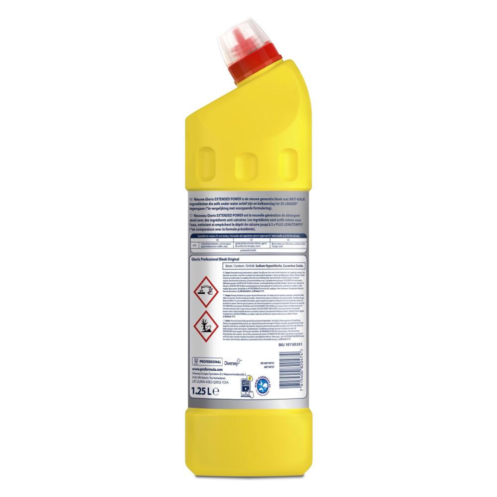 Glorix Professional Toiletreiniger Dikke Bleek Original Pro Formula 1 ...