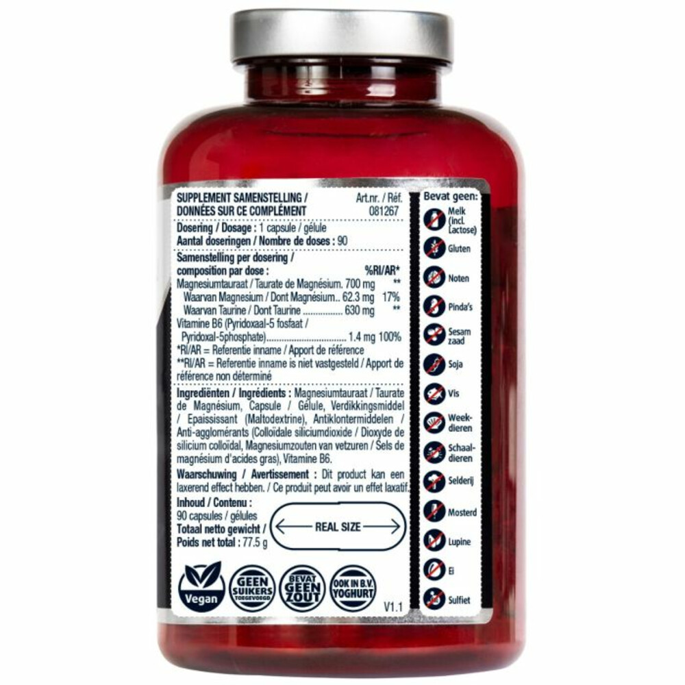 Lucovitaal Magnesium Tauraat 90 capsules | Plein.nl