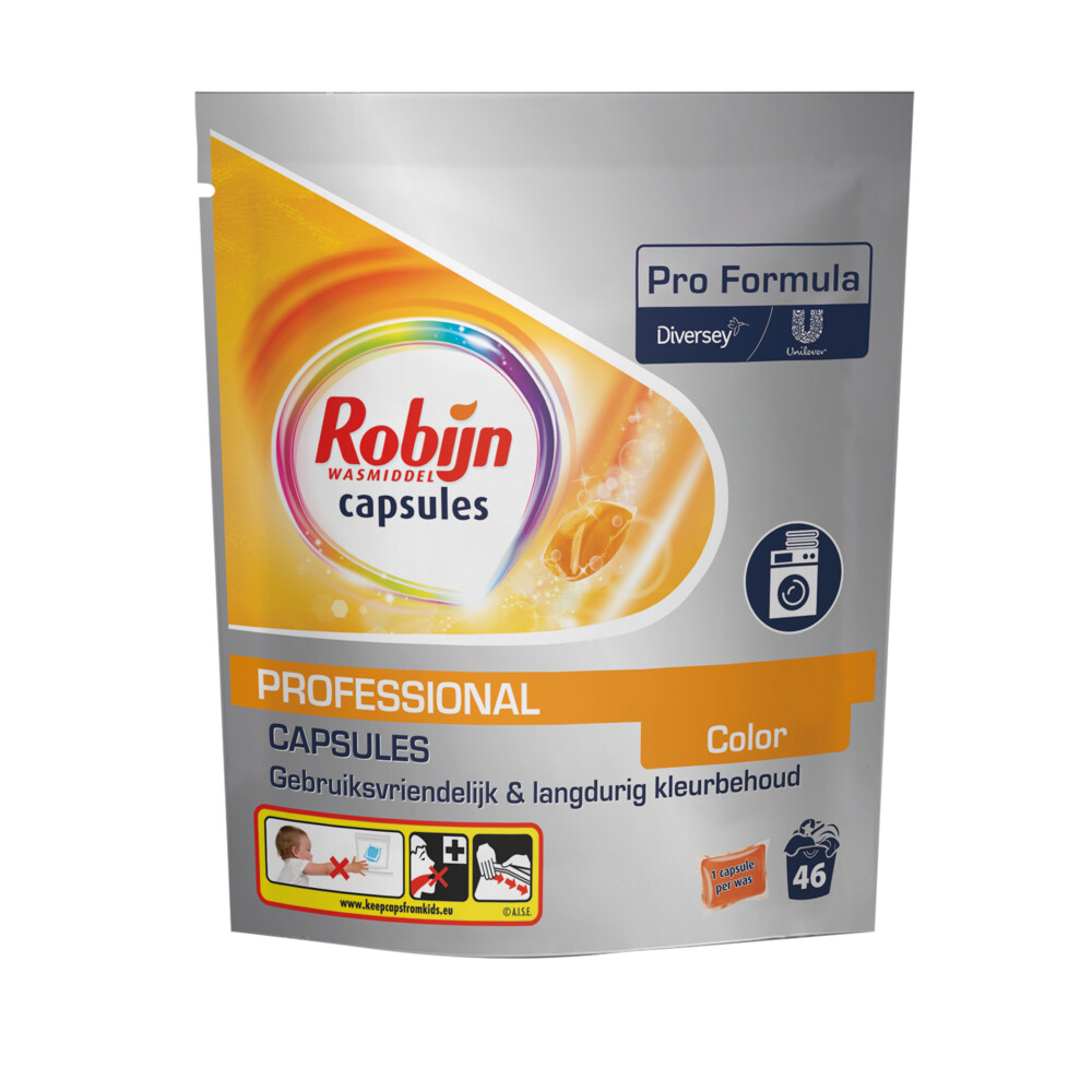 Robijn Professional Wasmiddel Capsules Color 46 capsules | Plein.nl