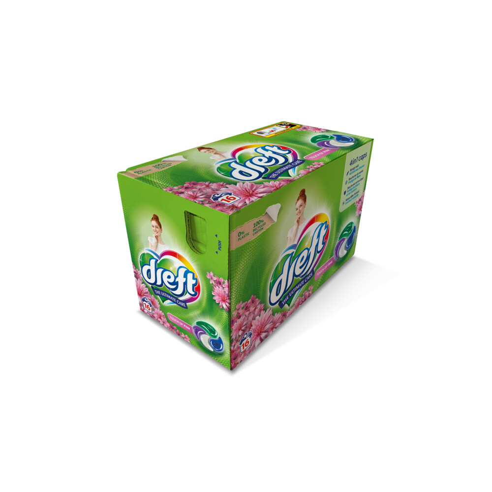 Dreft Wasmiddel Capsules Touch of Pink 16 stuks | Plein.nl