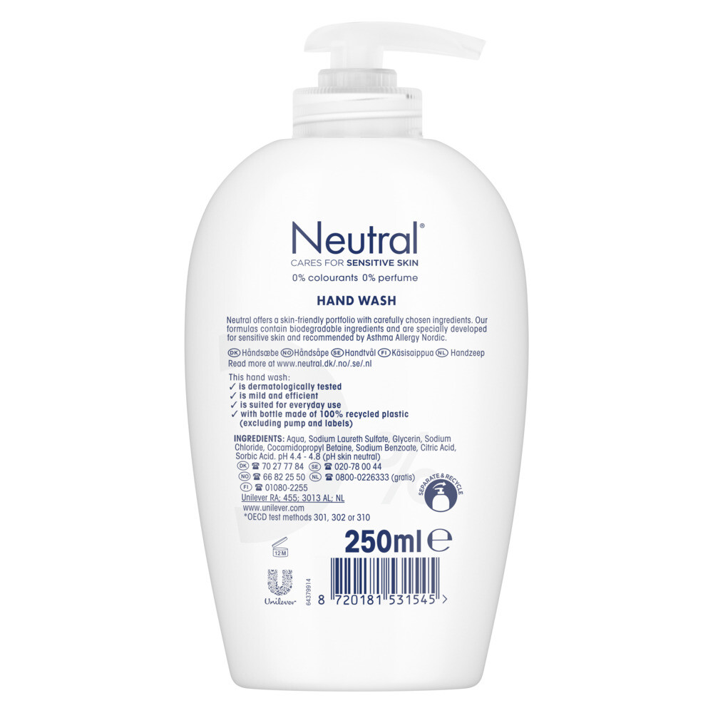Neutral Vloeibare Handzeep 250 ml | Plein.nl