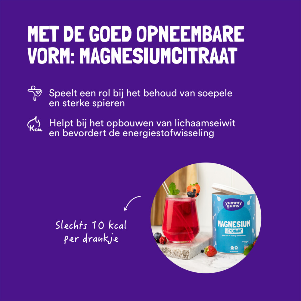 Yummygums Lemonade Magnesium 240 gr | Plein.nl
