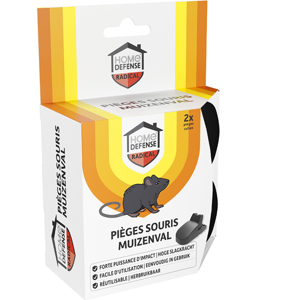 Home Defense Muizenval Kunststof 2 stuks | Plein.nl