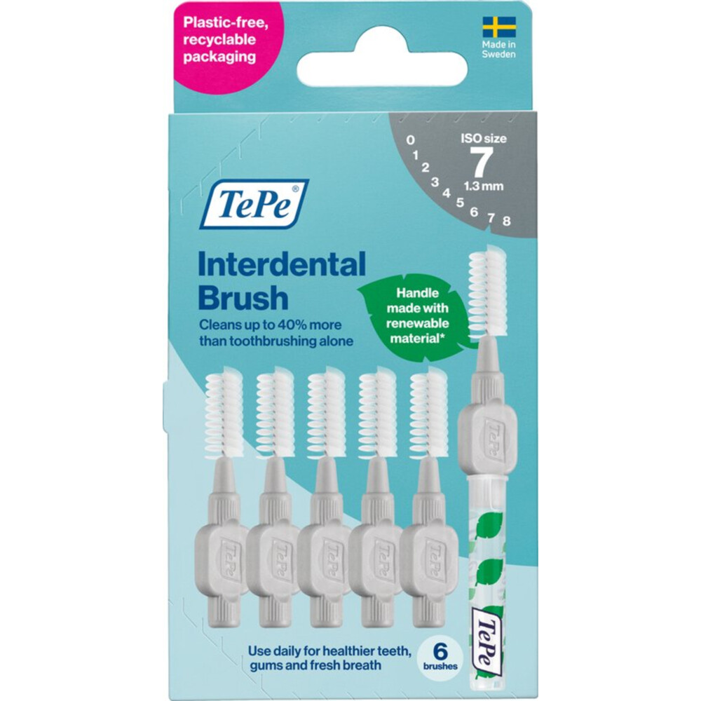 TePe Interdentale Ragers Original 1,3 mm Grijs 6 stuks | Plein.nl