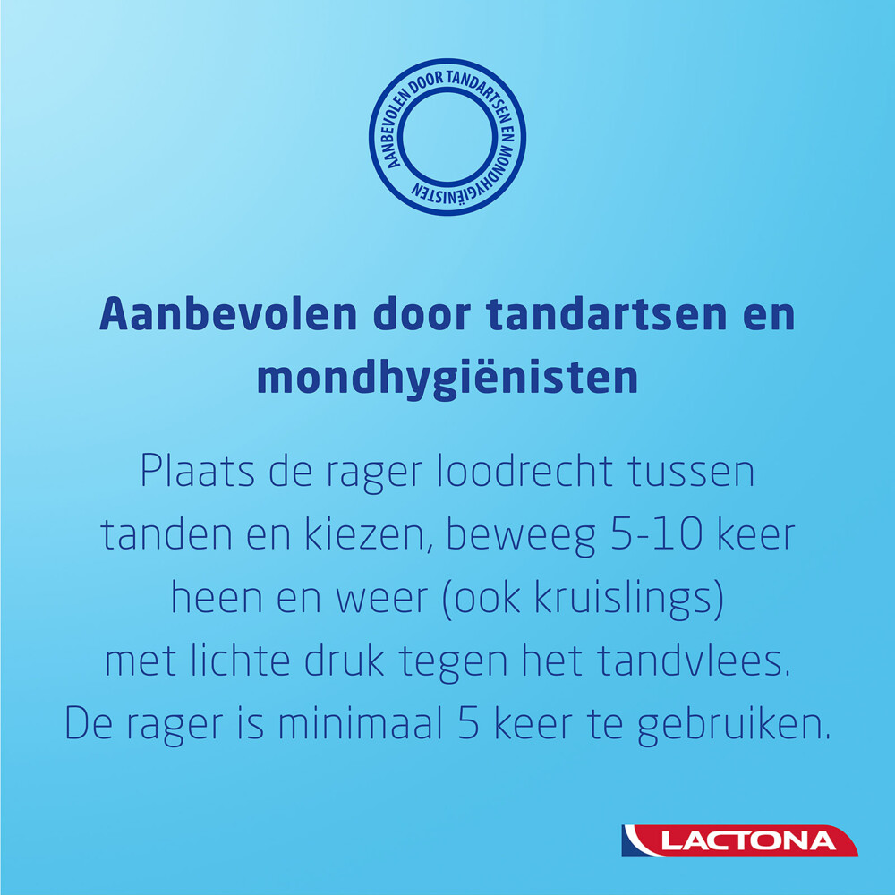 Lactona Ragers Easyclean XS Rood Cilindrisch 3.1 mm 8 stuks | Plein.nl