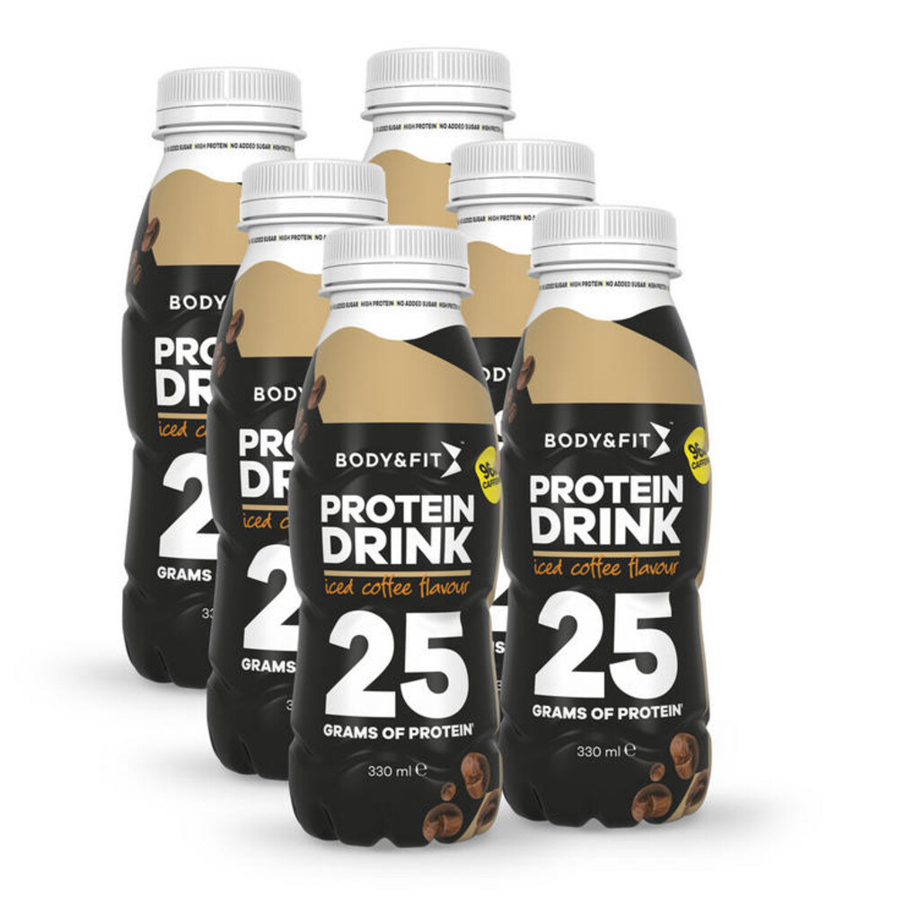 Body & Fit High Protein Drink Iced Coffee 6x330 ml | Plein.nl