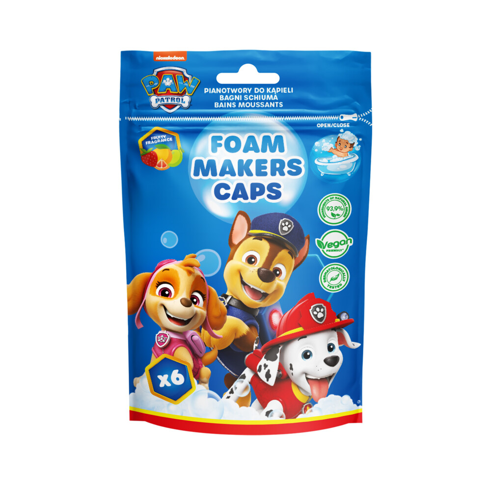 Paw Patrol Foam Makers Strawberry, Lime, Pomelo 6 stuks | Plein.nl