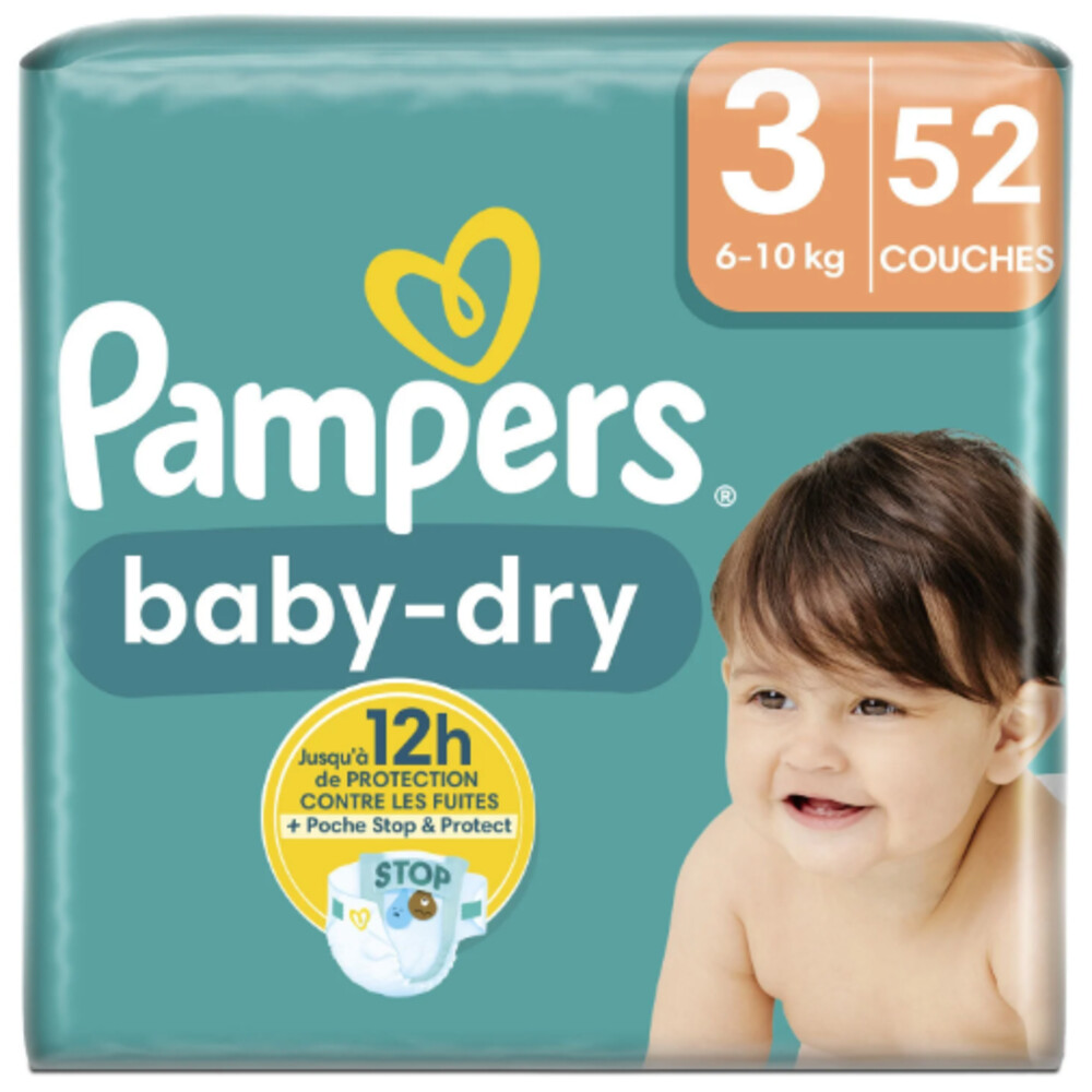 Pampers Baby Dry Luiers Maat 3 (6-10kg) 52 stuks | Plein.nl