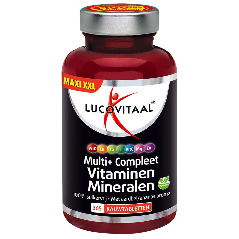 Lucovitaal Multi+ Compleet Vitaminen & Mineralen 365 kauwtabletten ...