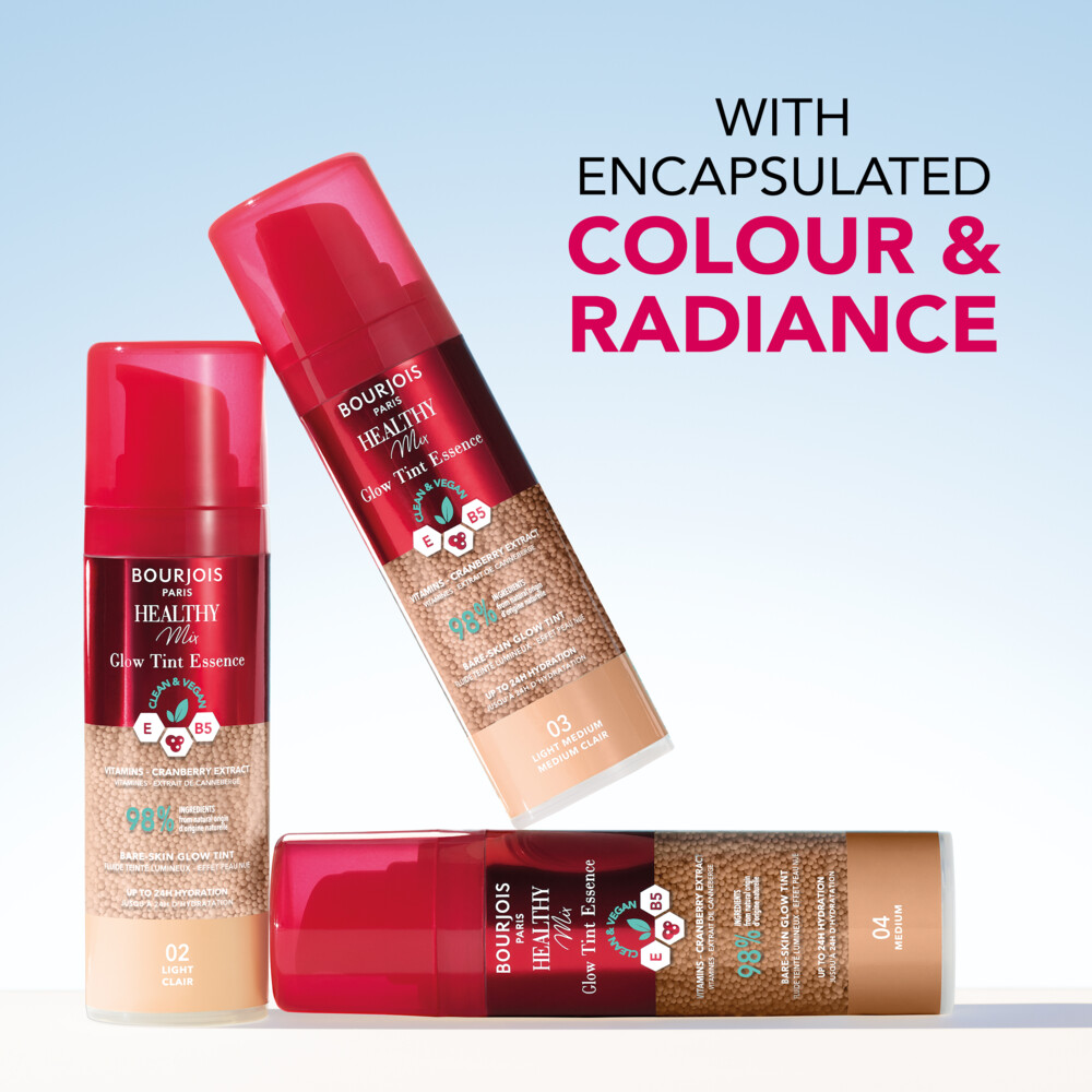 Bourjois Healthy Mix Glow Tint Essence Foundation 03 Light Medium 30 ml ...