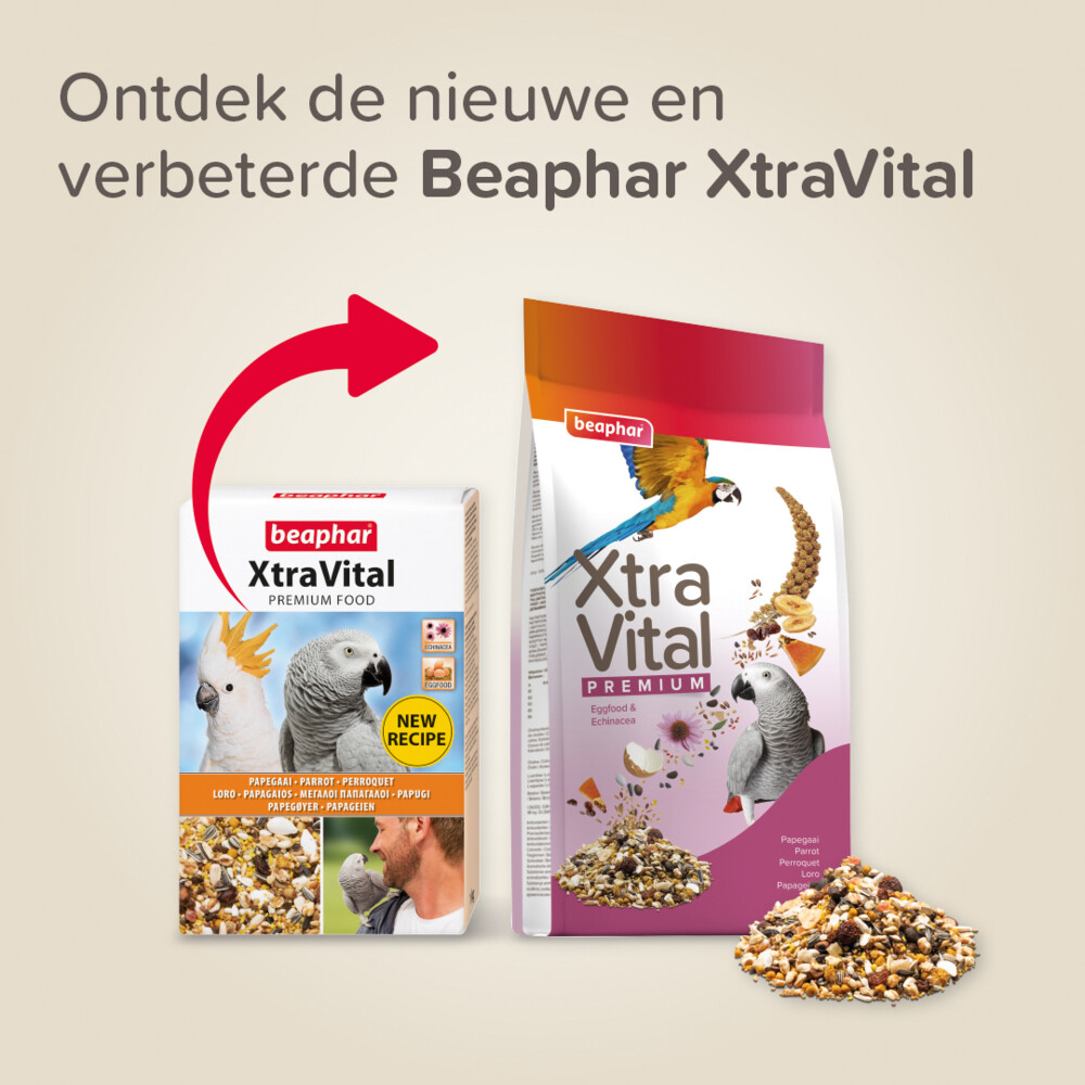 Beaphar XtraVital Papegaaienvoer 2,5 kg | Plein.nl
